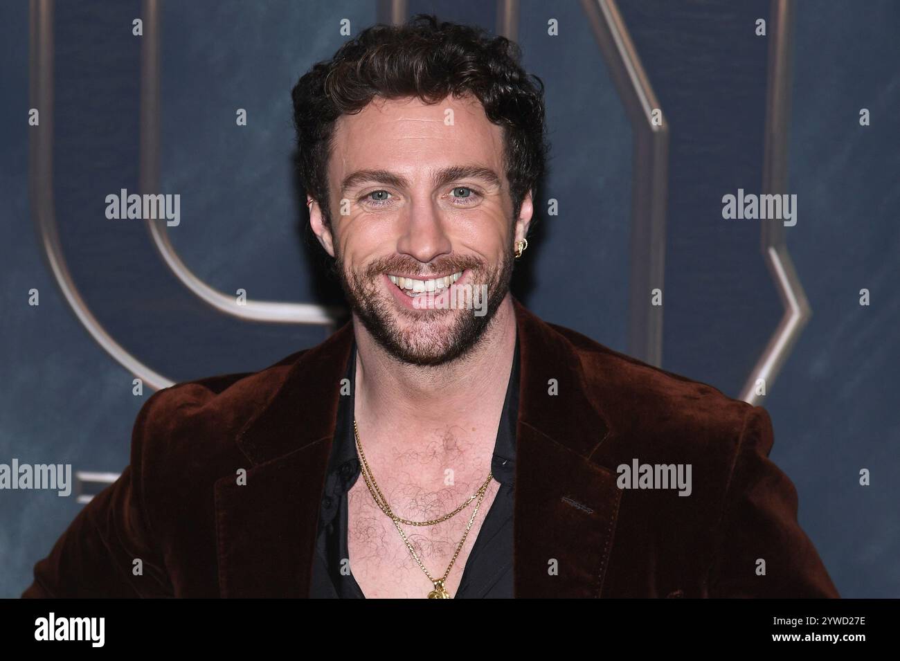 New York, USA. 10th Dec, 2024. Aaron Taylor-Johnson attends the 'Kraven ...