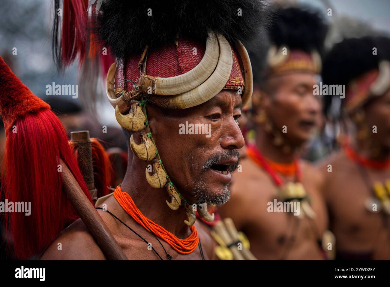 Indigenous Naga tribals participate during the Hornbill Festival in ...