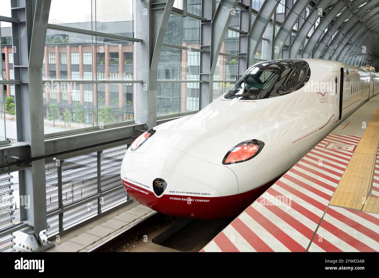 Nishi Kyushu Shinkansen Kamome bullet train that runs between Nagasaki ...