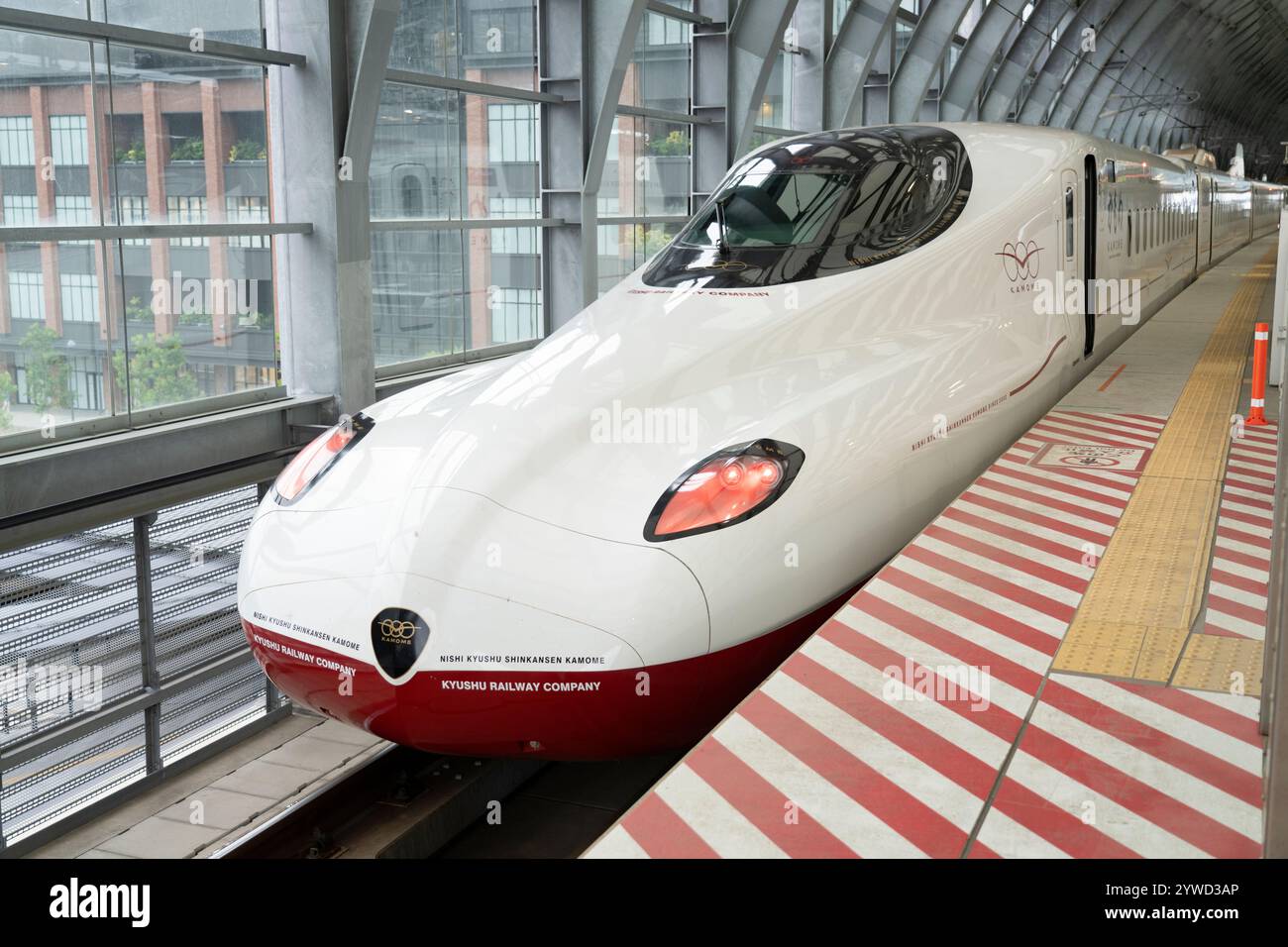 Nishi Kyushu Shinkansen Kamome bullet train that runs between Nagasaki ...