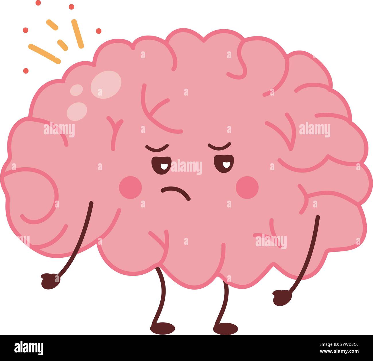 human brain with depression Stock Vector Image & Art - Alamy