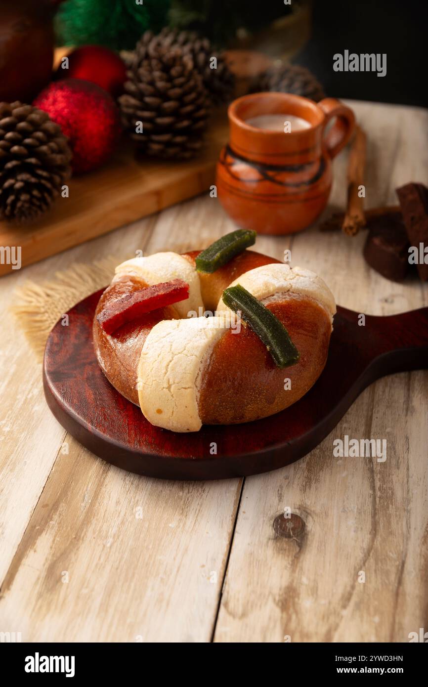 Three Kings Bread also called Rosca de Reyes, Roscon, Epiphany Cake ...