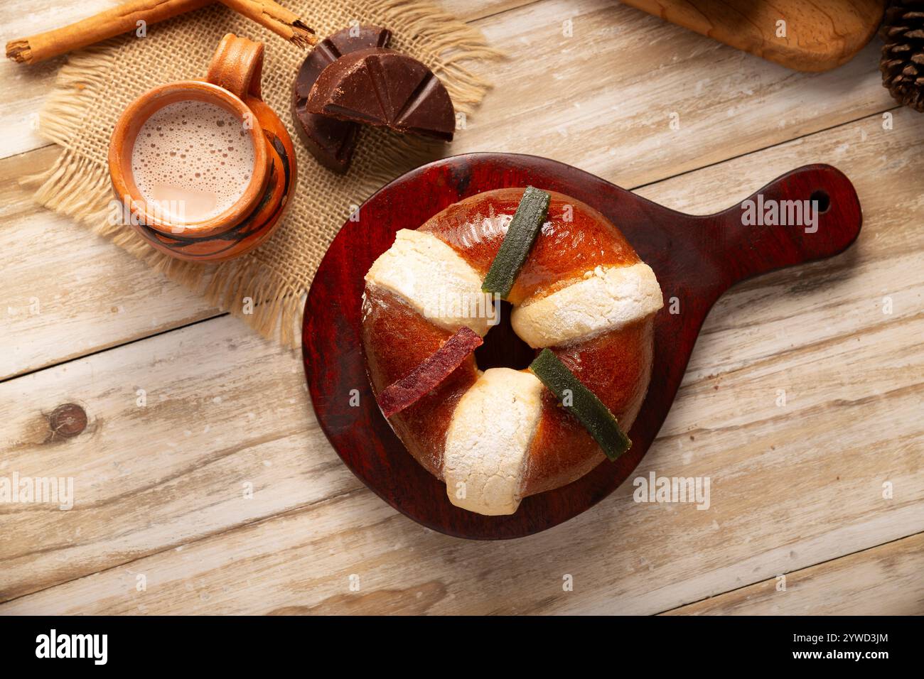 Three Kings Bread also called Rosca de Reyes, Roscon, Epiphany Cake ...