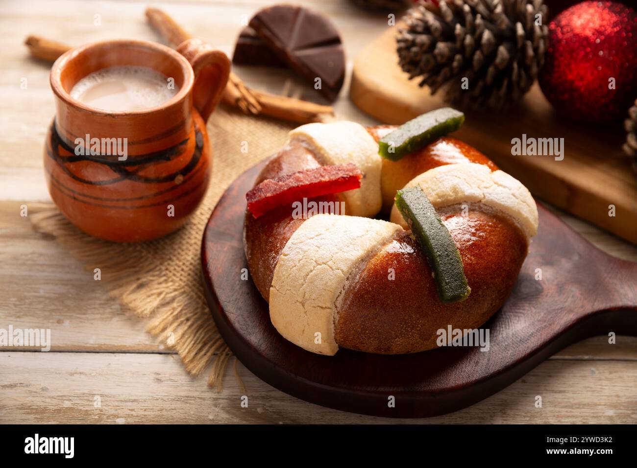 Three Kings Bread also called Rosca de Reyes, Roscon, Epiphany Cake ...