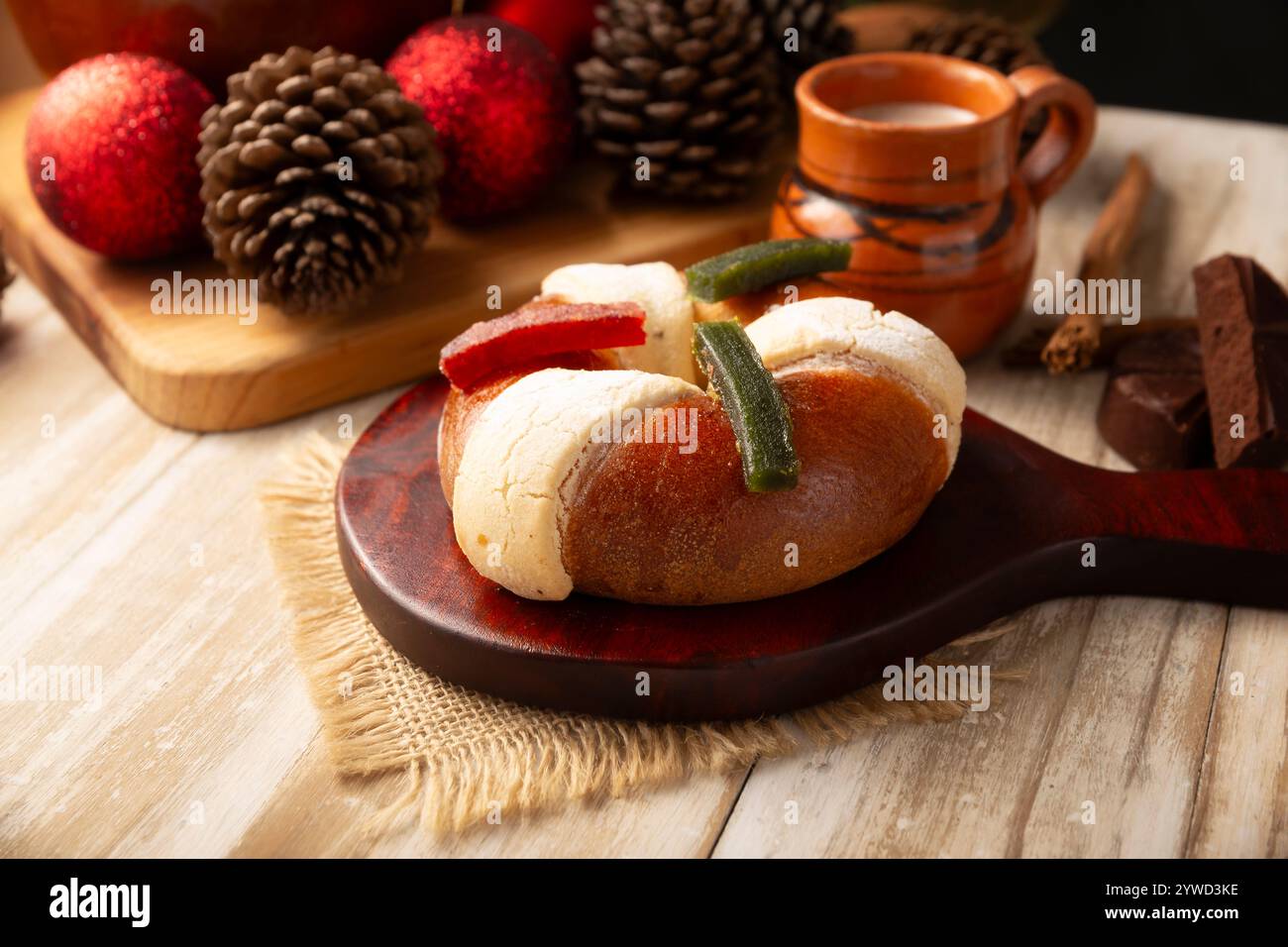 Three Kings Bread also called Rosca de Reyes, Roscon, Epiphany Cake ...