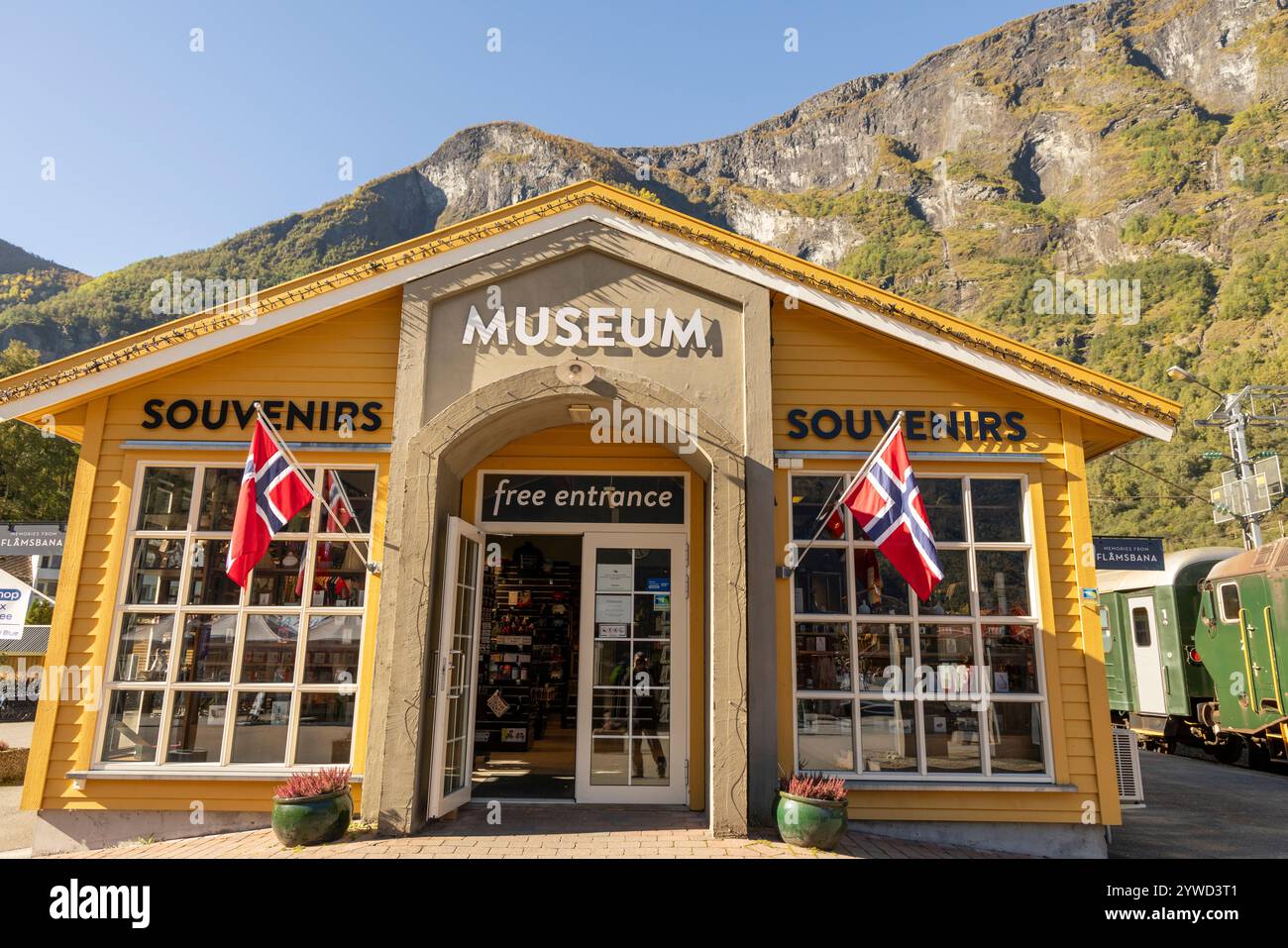 Flam, Norway Railway museum in Flam dedicated to the history of the construction of the Flam ...
