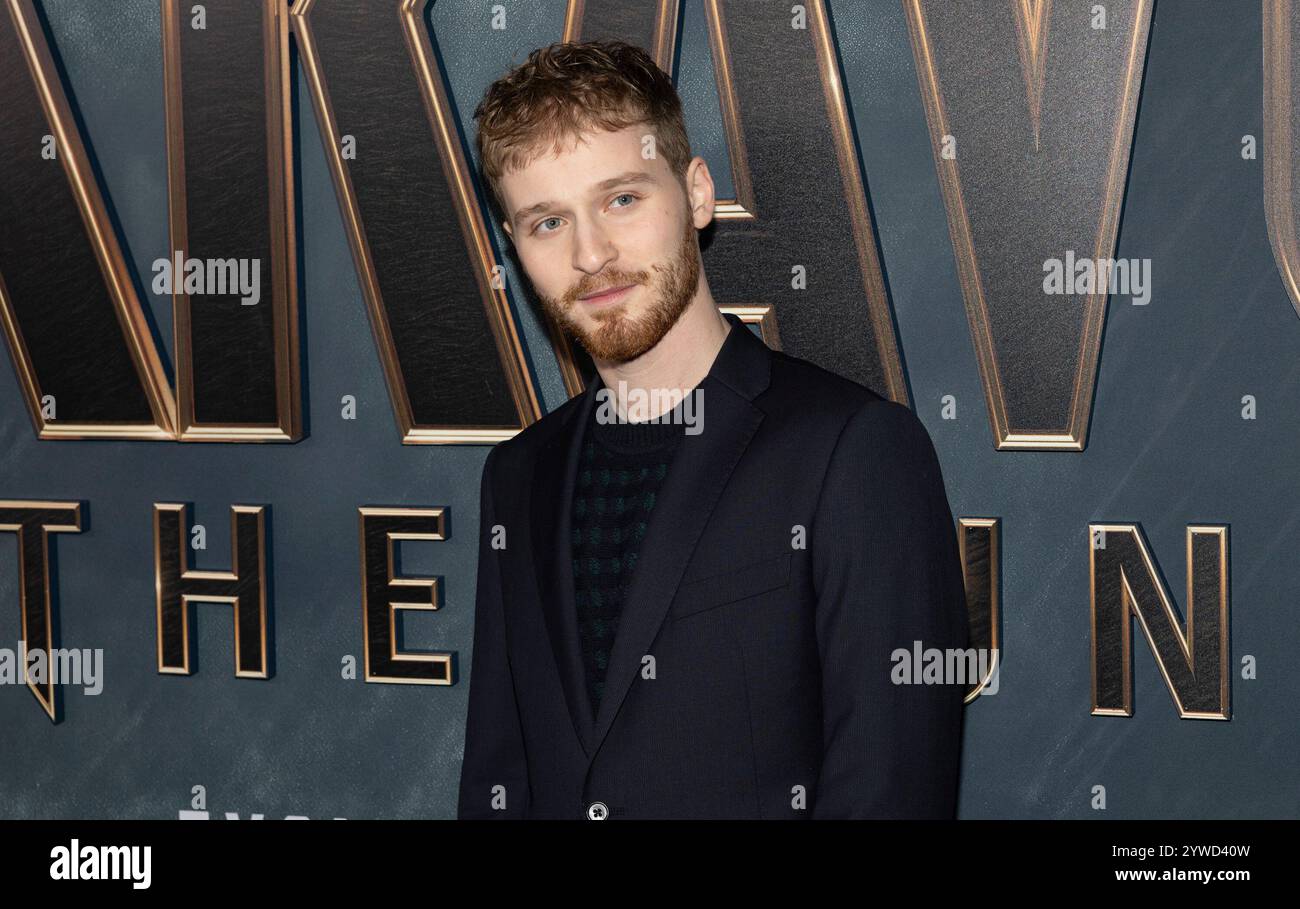 Fred Hechinger attends the world premiere of "Kraven the Hunter" at AMC ...