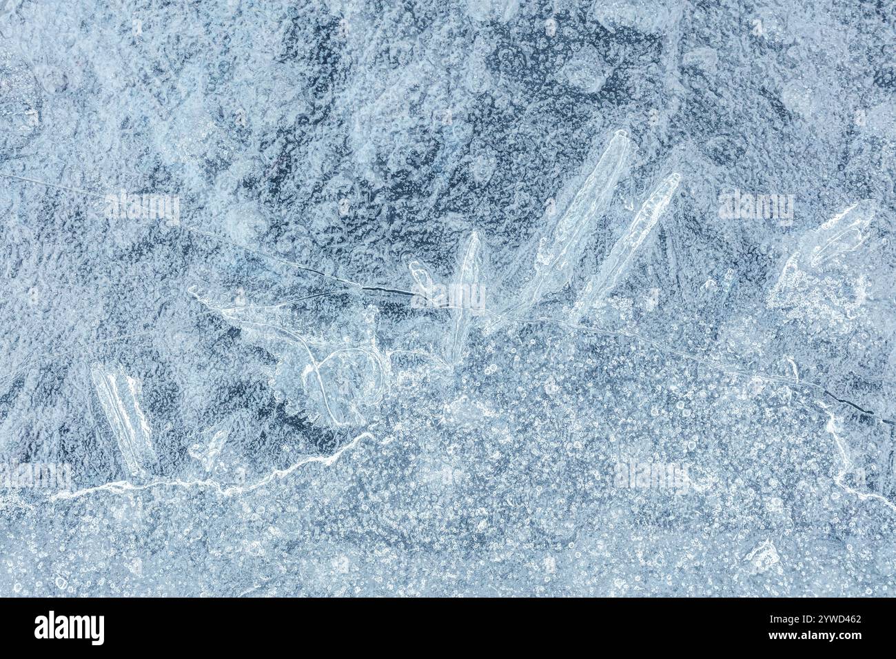 Frozen ice patterns light hi-res stock photography and images - Alamy