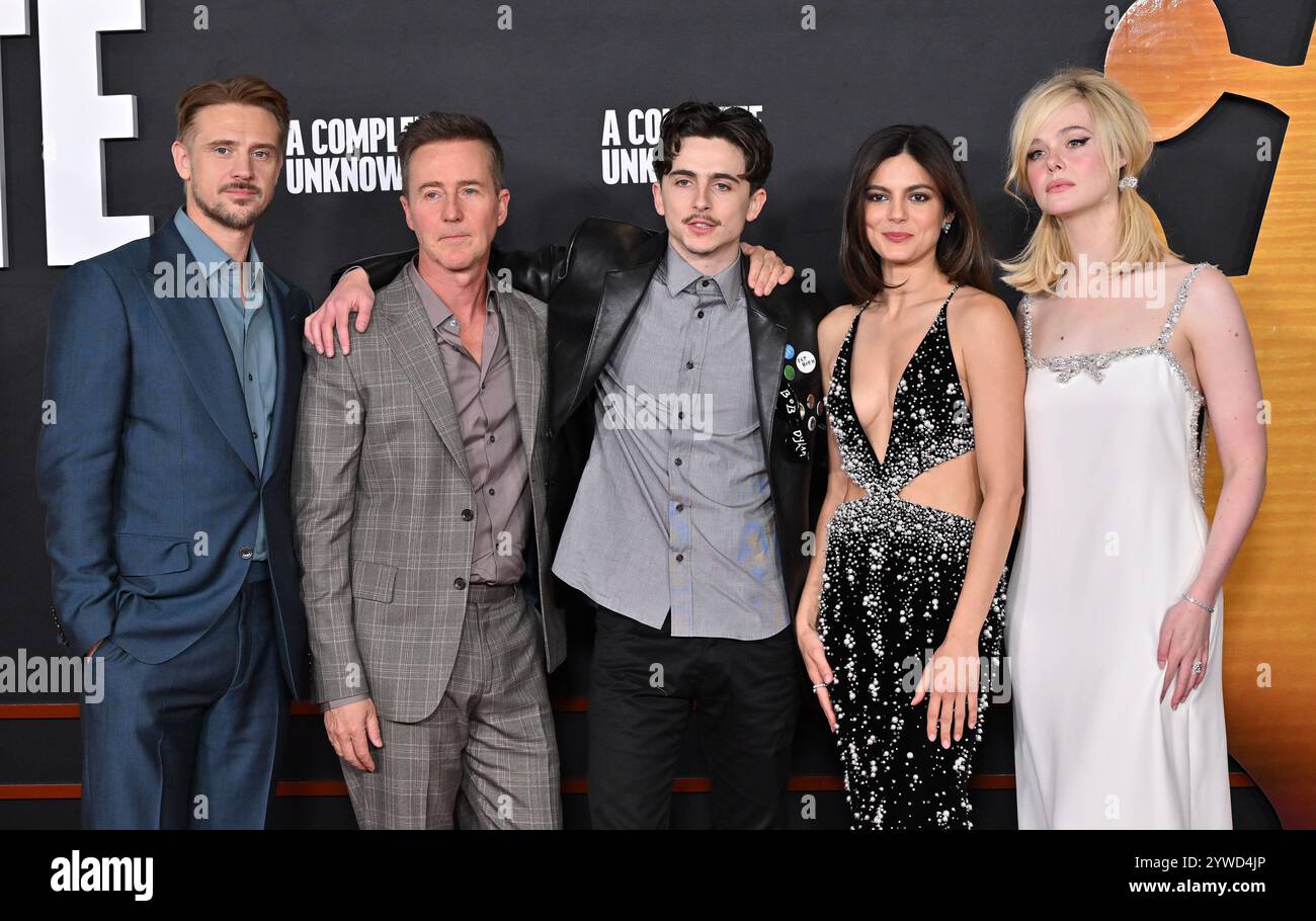 Hollywood, USA. 10th Dec, 2024. Boyd Holbrook, Ed Norton, Timothee ...