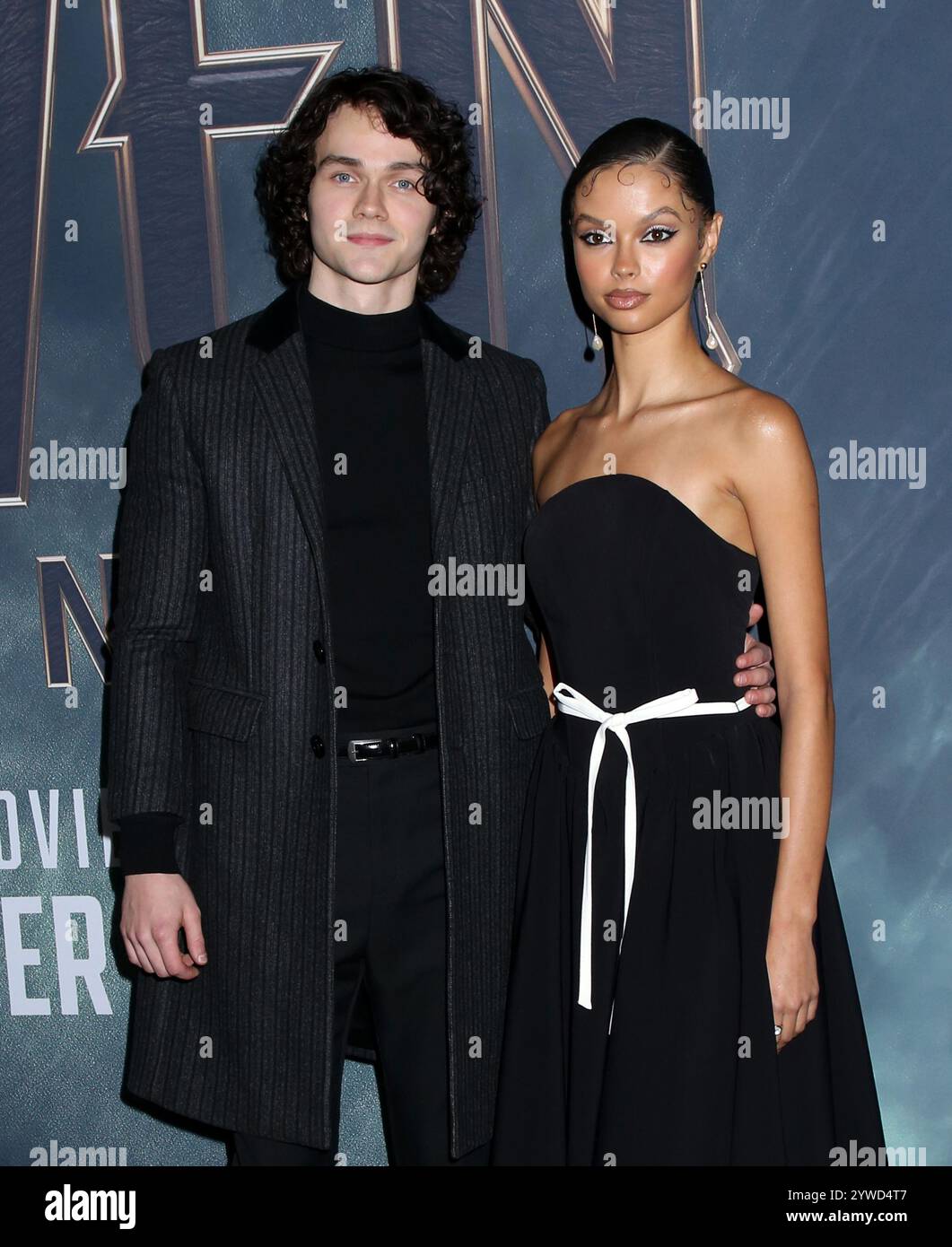 New York City, USA. 10th Dec, 2024. Levi Miller and Ke'Andra 'Coco ...