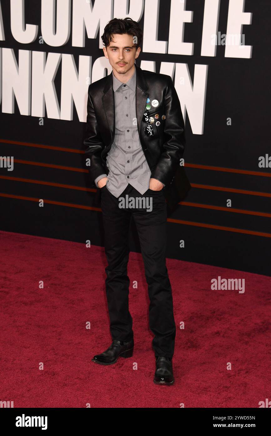 Hollywood, Ca. 10th Dec, 2024. Timoth e Chalamet at the Los Angeles Premiere of Searchlight ...