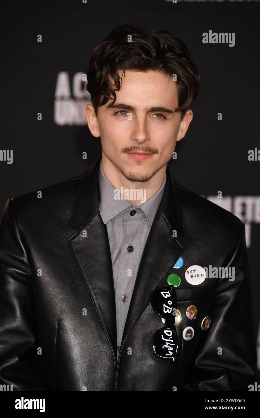 Hollywood, Ca. 10th Dec, 2024. Timoth e Chalamet at the Los Angeles Premiere of Searchlight ...