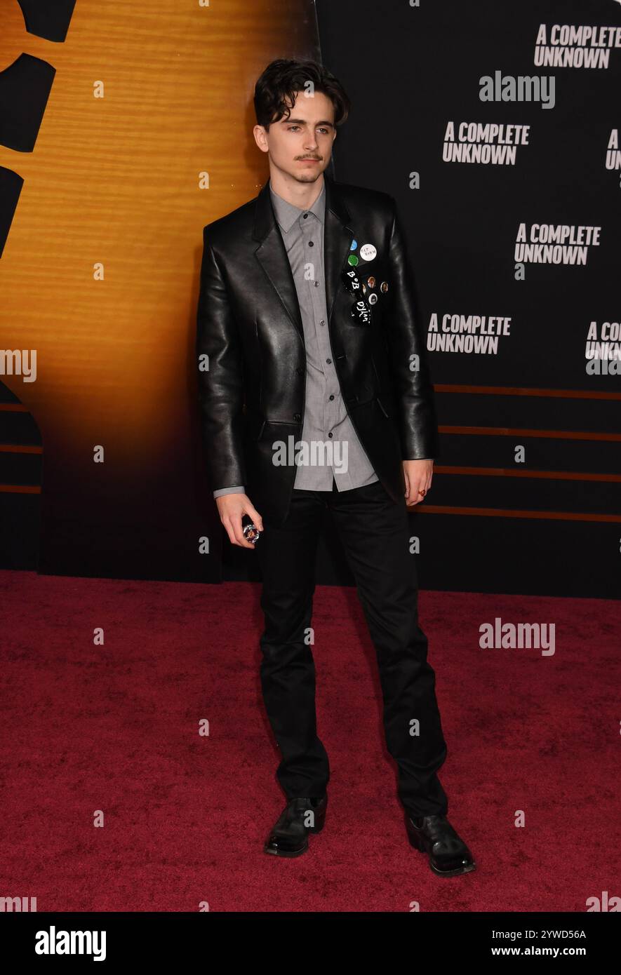 Hollywood, Ca. 10th Dec, 2024. Timoth e Chalamet at the Los Angeles Premiere of Searchlight ...