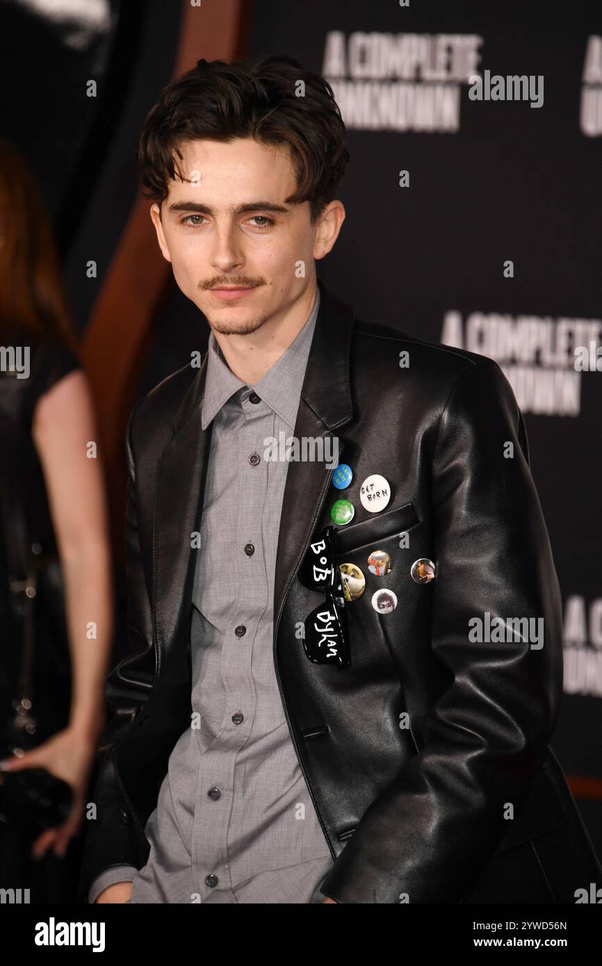 Hollywood, Ca. 10th Dec, 2024. Timoth e Chalamet at the Los Angeles ...