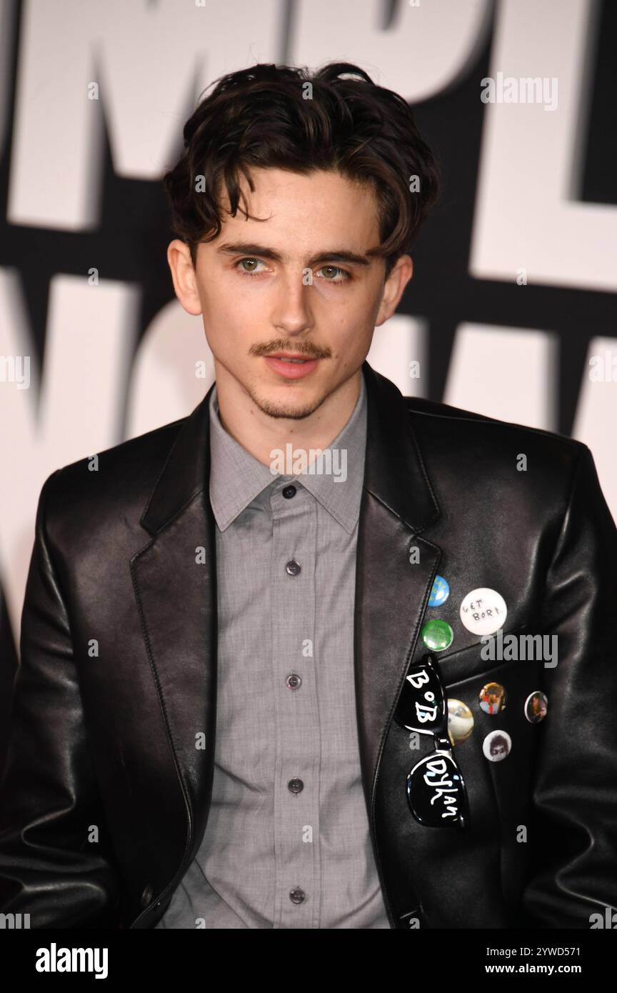 Hollywood, Ca. 10th Dec, 2024. Timoth e Chalamet at the Los Angeles ...