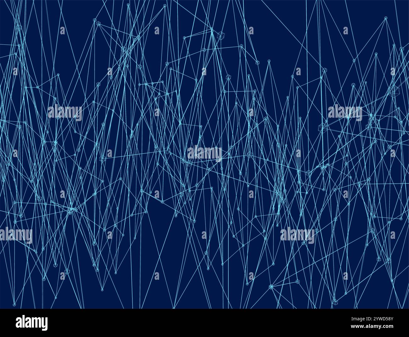 wave of blue lines, big data techno background. Vector illustration ...