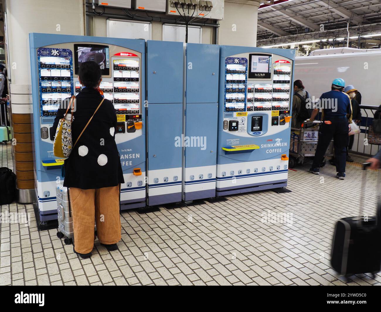 TOKYO, JAPAN - October 29, 2024: A Tokyo Station shinkansen platform ...