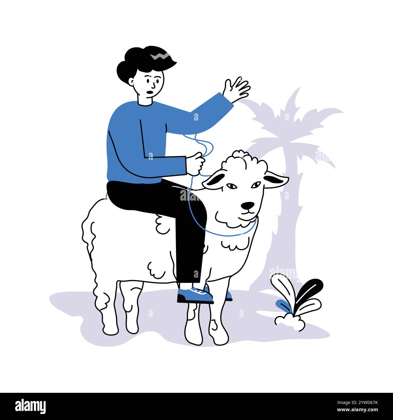 Man sitting on grass watching Cut Out Stock Images & Pictures - Alamy