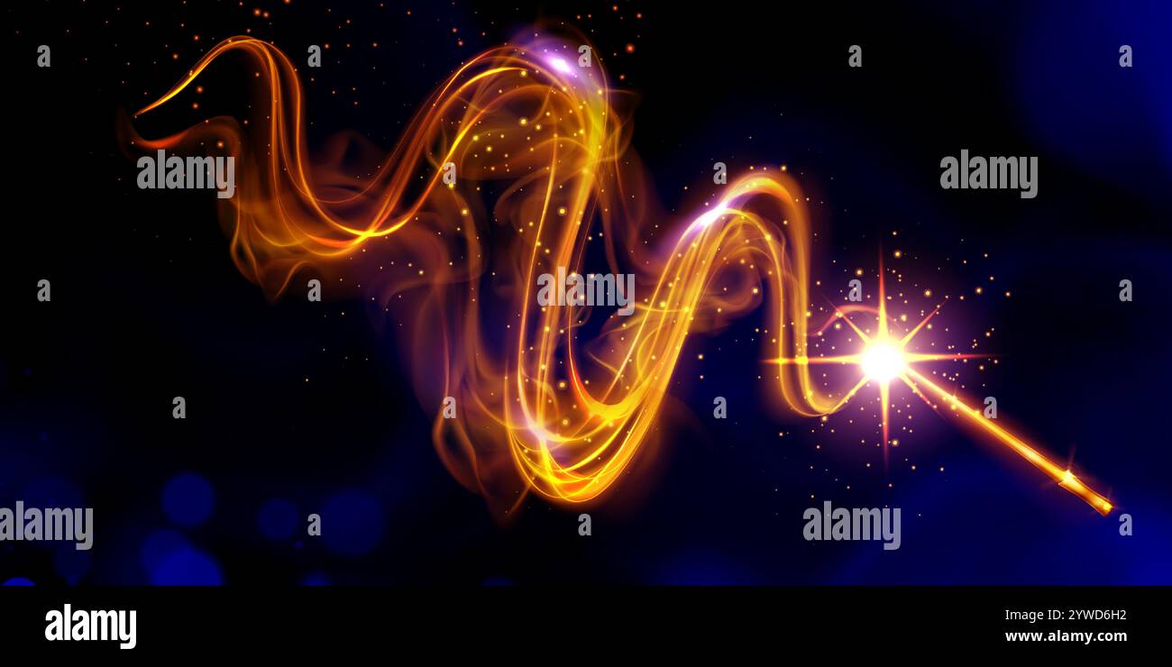 Magic fairy dust trail sparkling Stock Vector Images - Alamy
