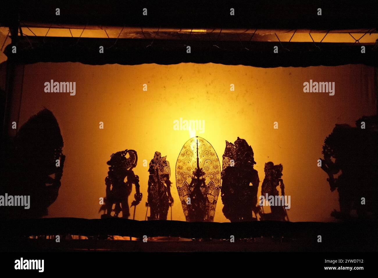 Shadow puppet show at Oka Kartini in Ubud, Gianyar, Bali, Indonesia ...