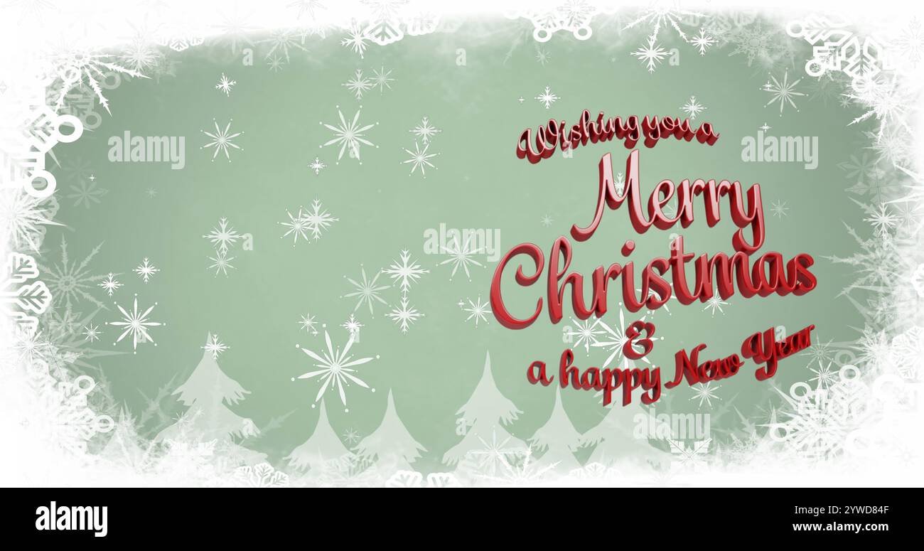 Merry christmas text over animation hi-res stock photography and images ...