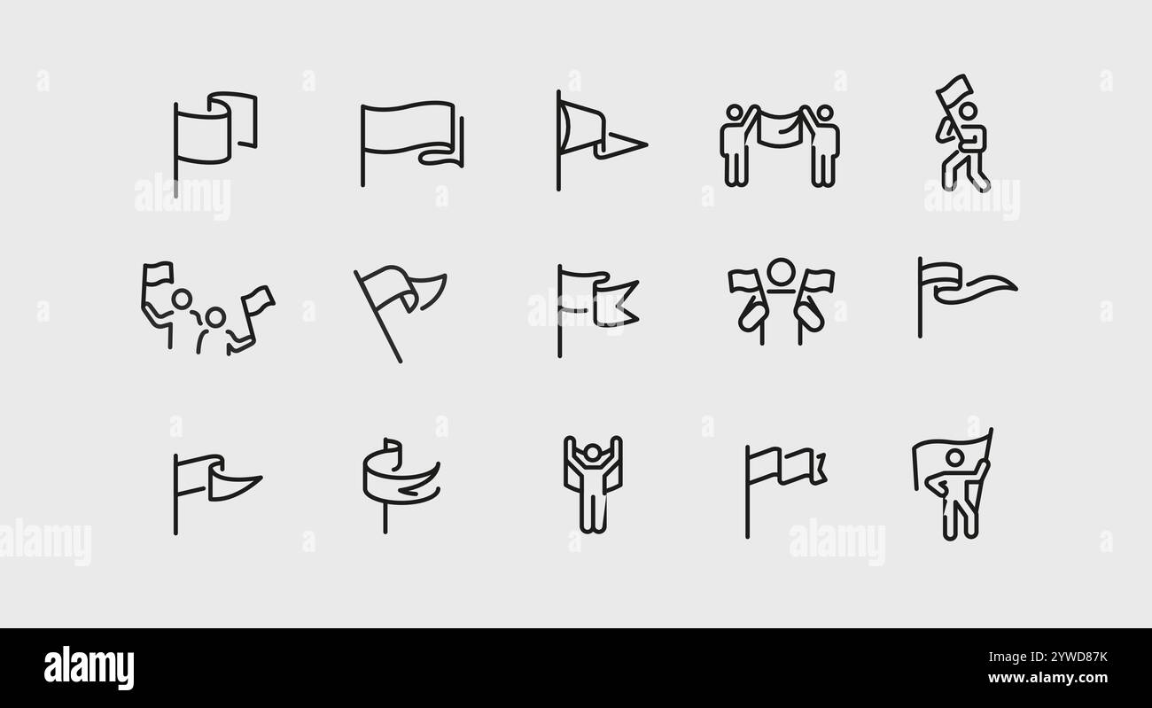 Flags Icons Set Stock Vector Image & Art - Alamy