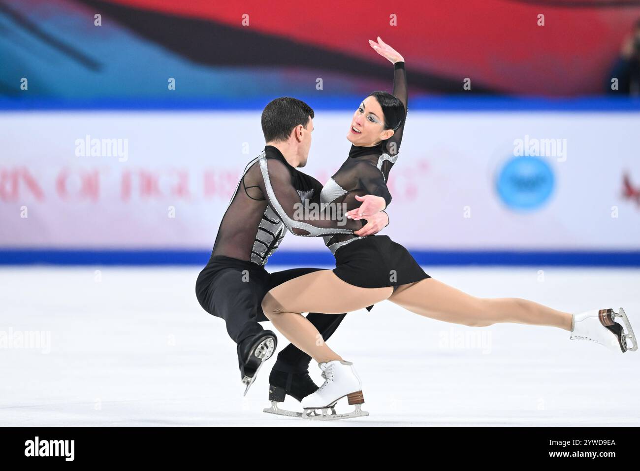 Italian duo Virgil/Fabry is in the ice dance freestyle contest ...