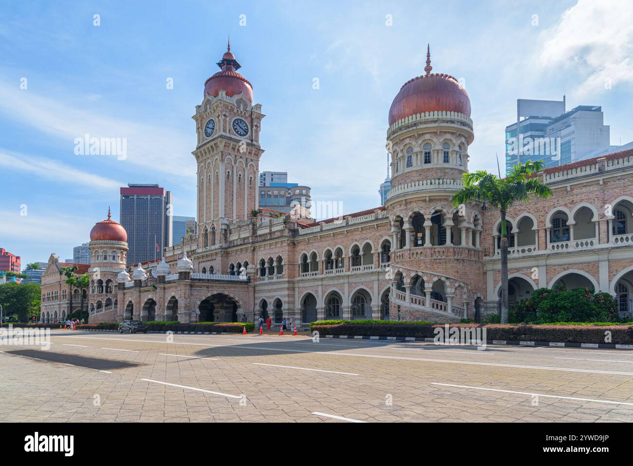 The Sultan Abdul Samad Building and Jalan Raja, Kuala Lumpur Stock ...
