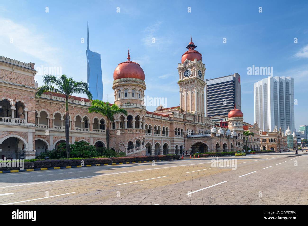 The Sultan Abdul Samad Building and Jalan Raja, Kuala Lumpur Stock ...