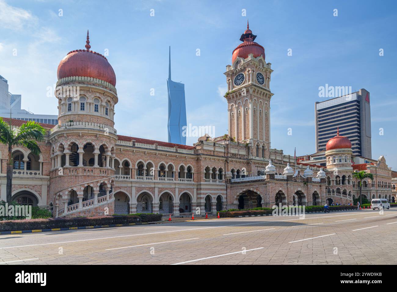 The Sultan Abdul Samad Building and Jalan Raja, Kuala Lumpur Stock ...
