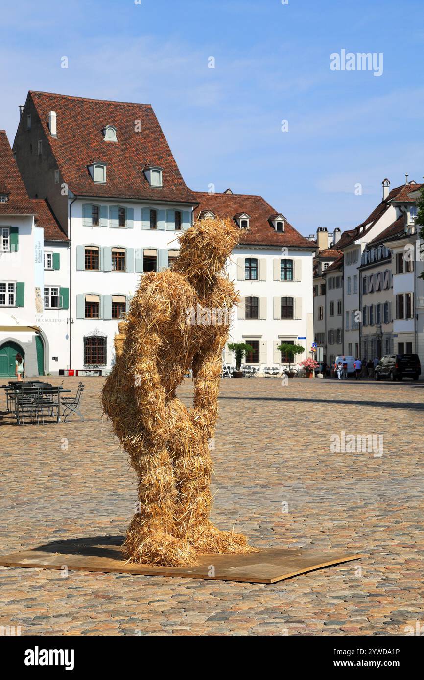 Basel, Switzerland - June, 19.2023: Straw figure showing emotional ...
