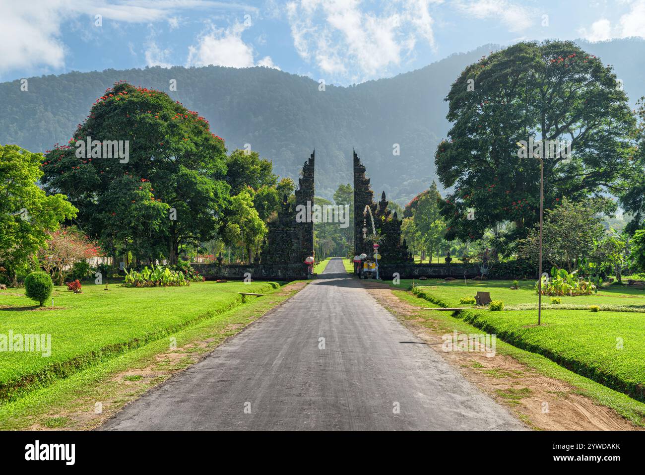 Awesome view of Candi Bentar Gate in Bali, Indonesia Stock Photo - Alamy