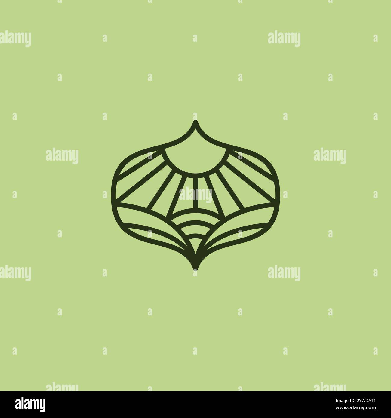 Sunrise Farm Logo Vector Illustration. Sun Agriculture Design Stock ...