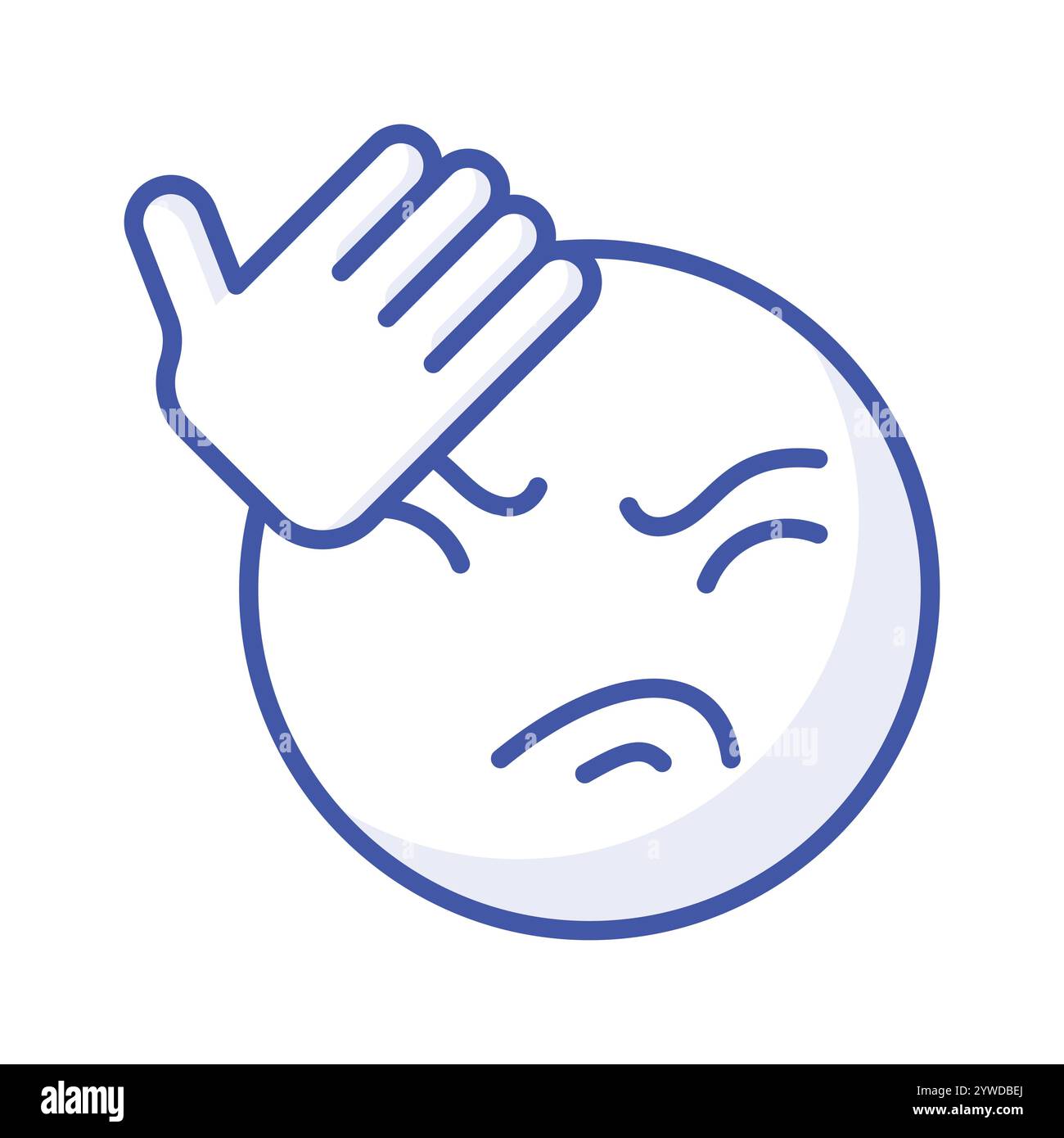 Get this creative icon of frustrated emoji, ready to use vector Stock ...