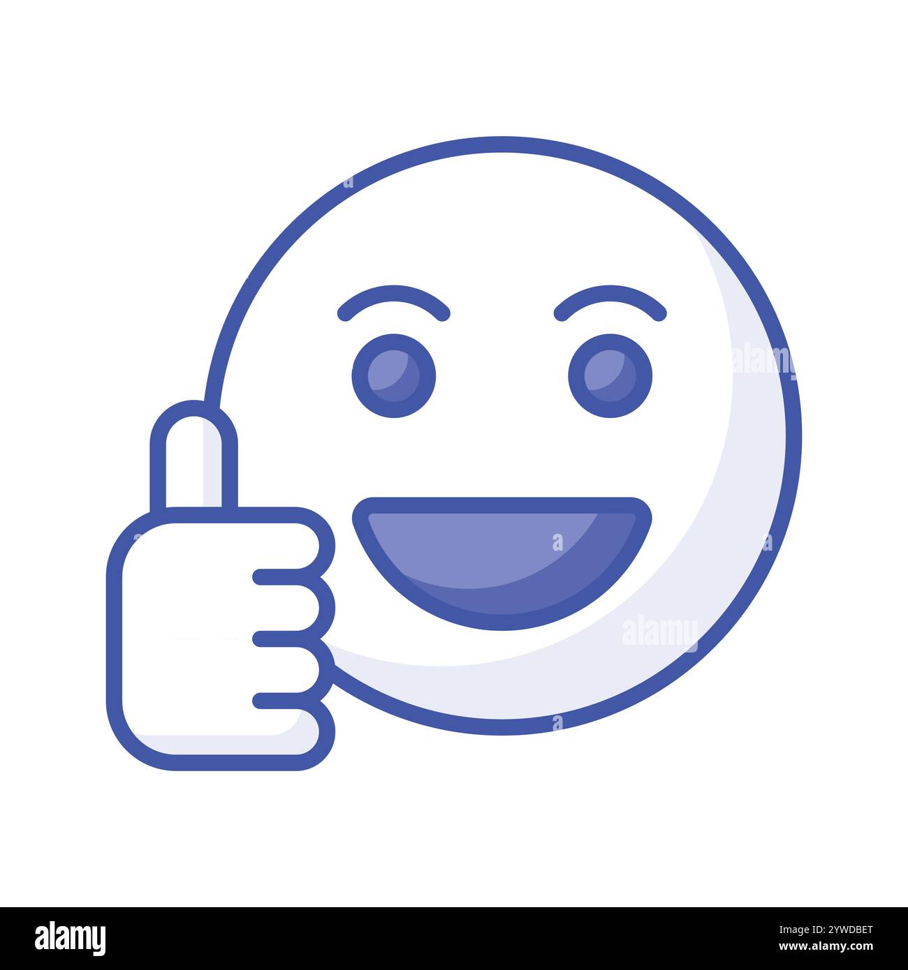 Smiley Face Thumbs Up Black And White