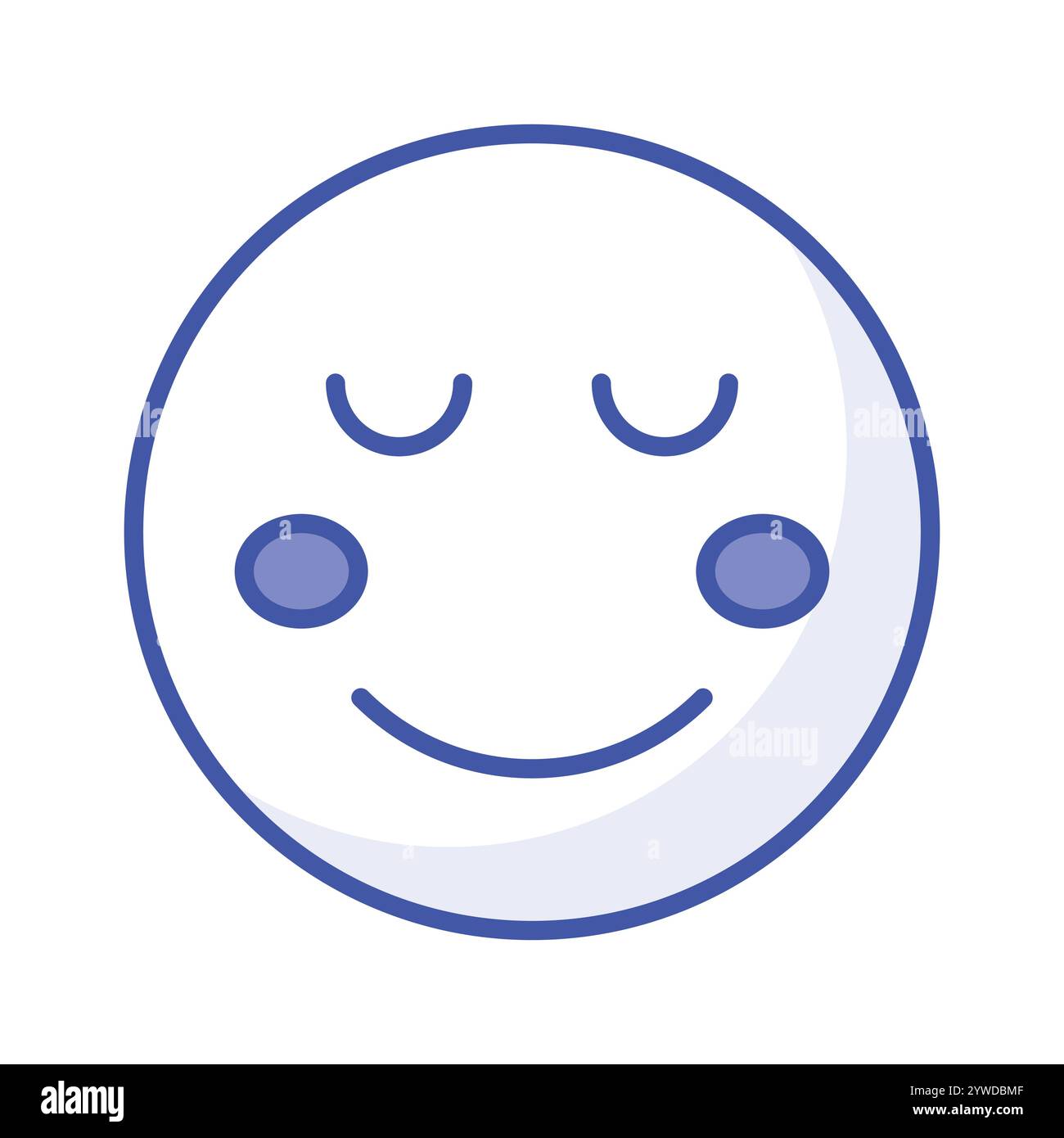 Calm face emoji icon, proud, cool expressions vector design Stock ...
