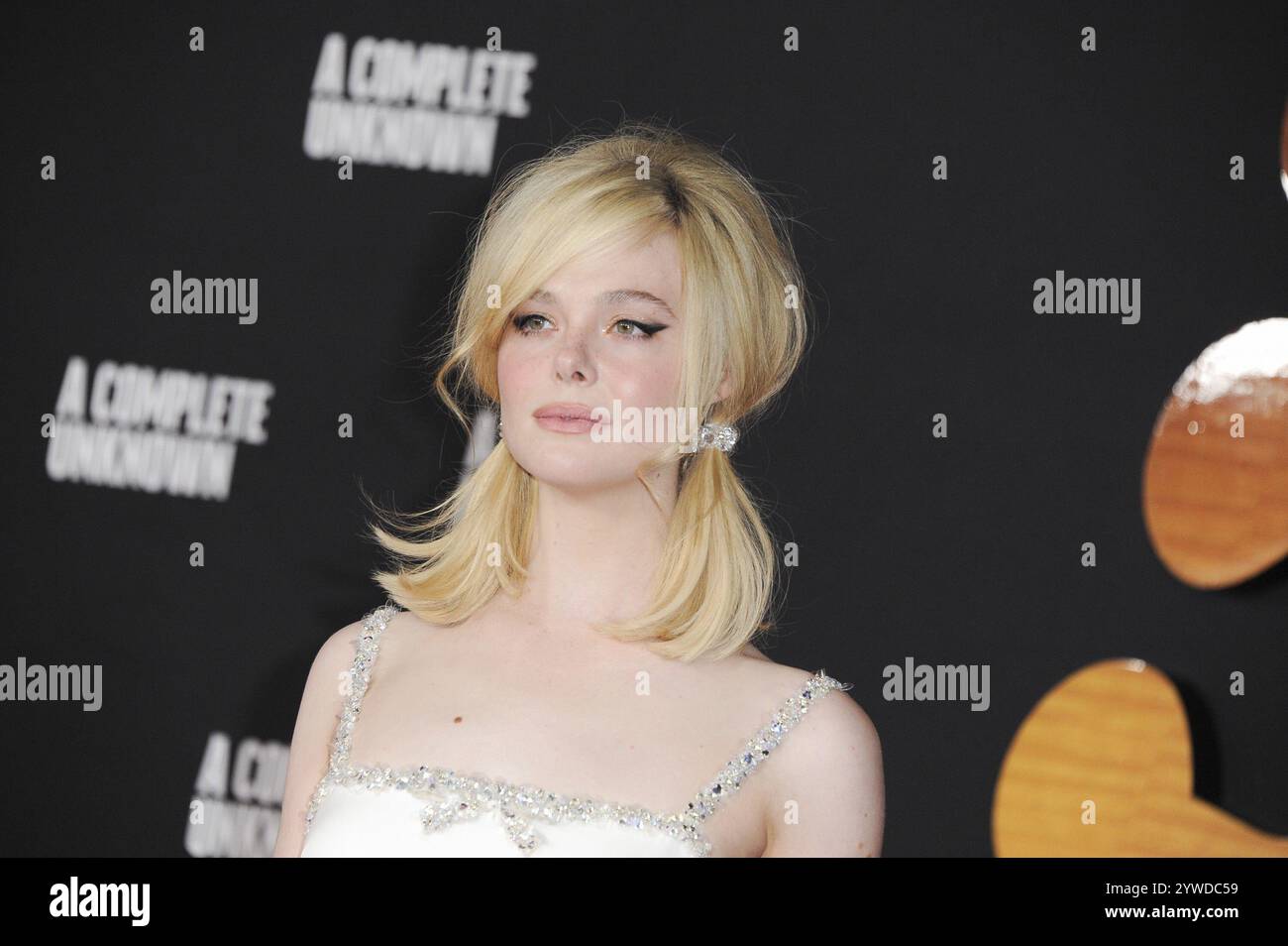 Ca. 10th Dec, 2024. Elle Fanning at arrivals for A COMPLETE UNKNOWN ...