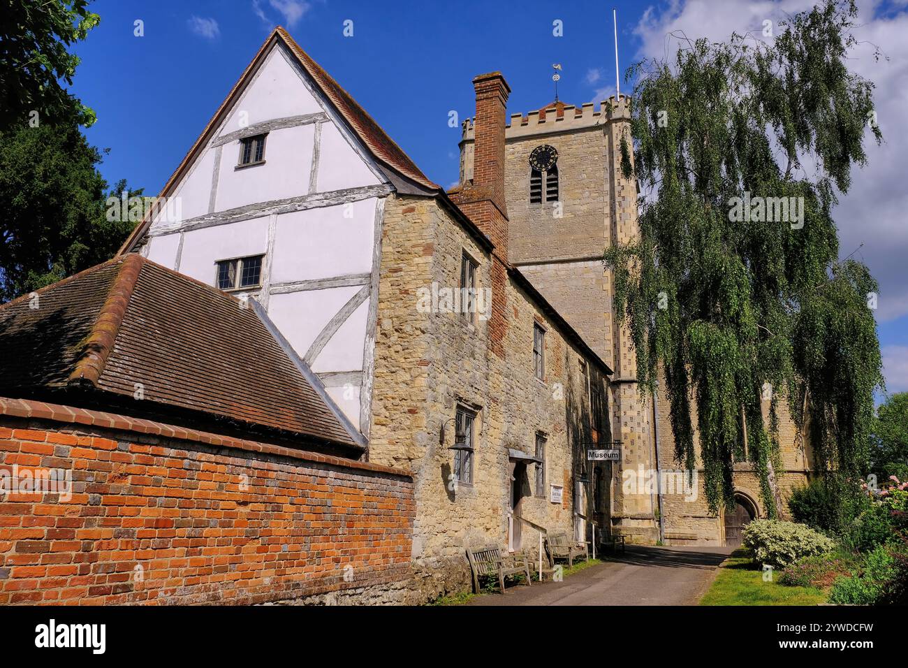 Dorchester: Abbey tower, buildings, museum and garden in Dorchester on ...