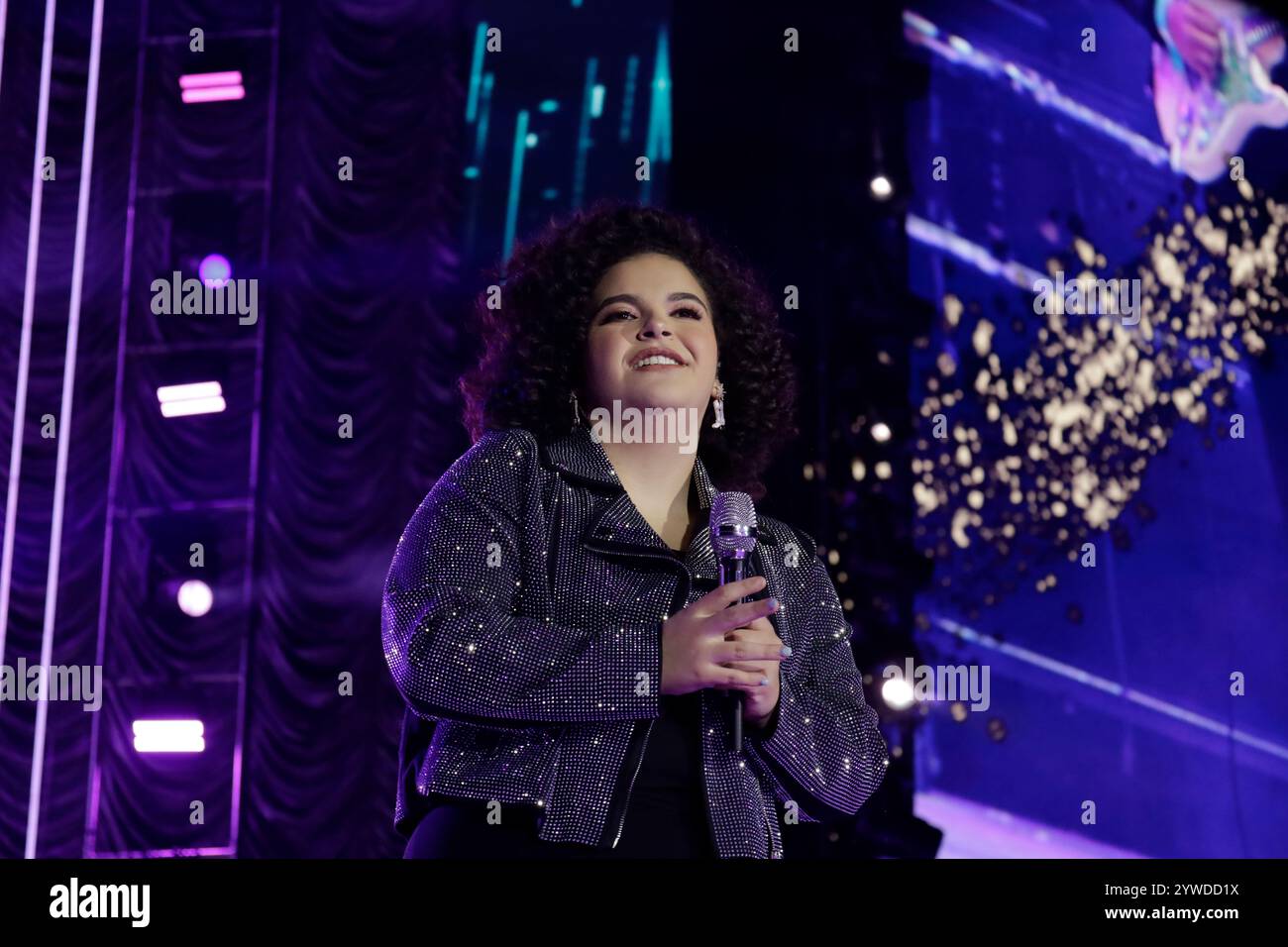 Lucero Mijares performs during the Nestle, Mexico. , . (Photo by ...