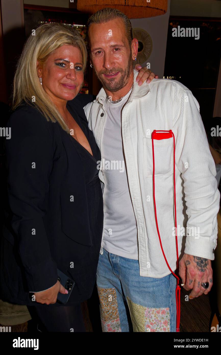 Paris, France. 6th Dec, 2024. Samia Kazitani and visual artist David Marin attend the ebanese ...