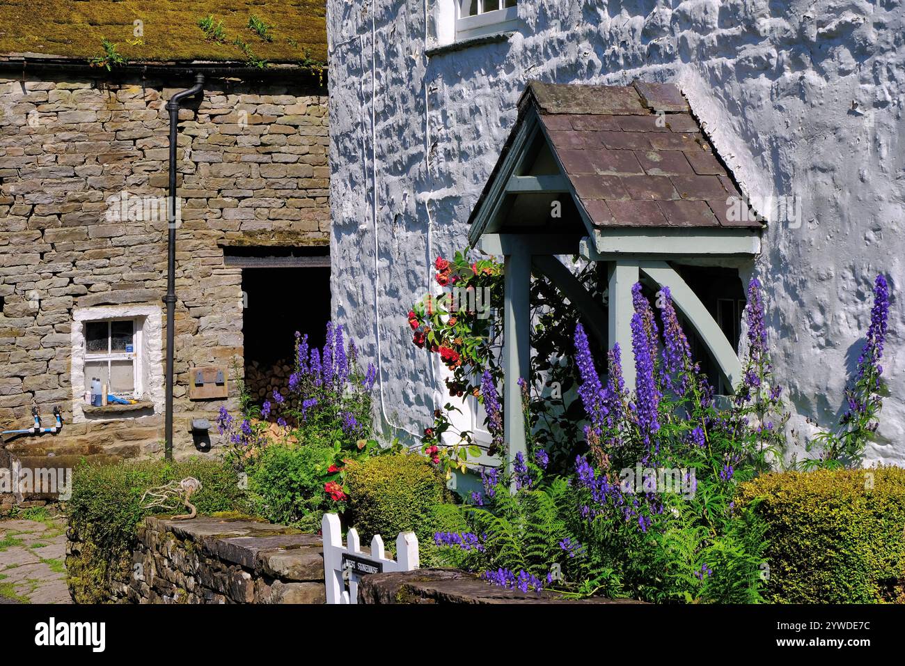 Stone House: Stone house, barn and colourful flowers at Stone House ...