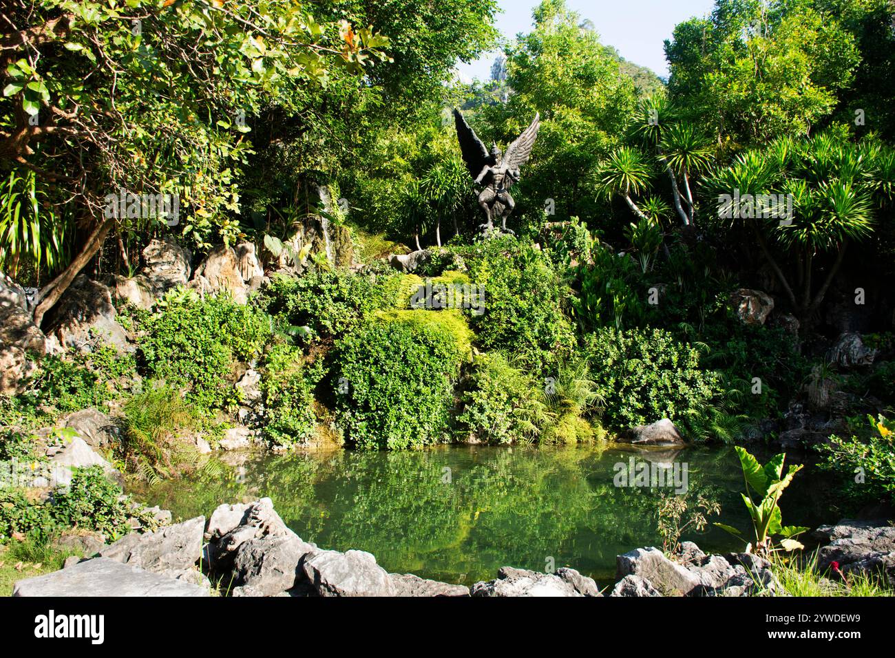Garuda or Galon or Nan Belu deity angel statue legendary bird creature ...