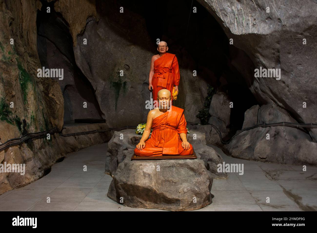 Antique tunnel for thai people travel visit respect praying ancient ...