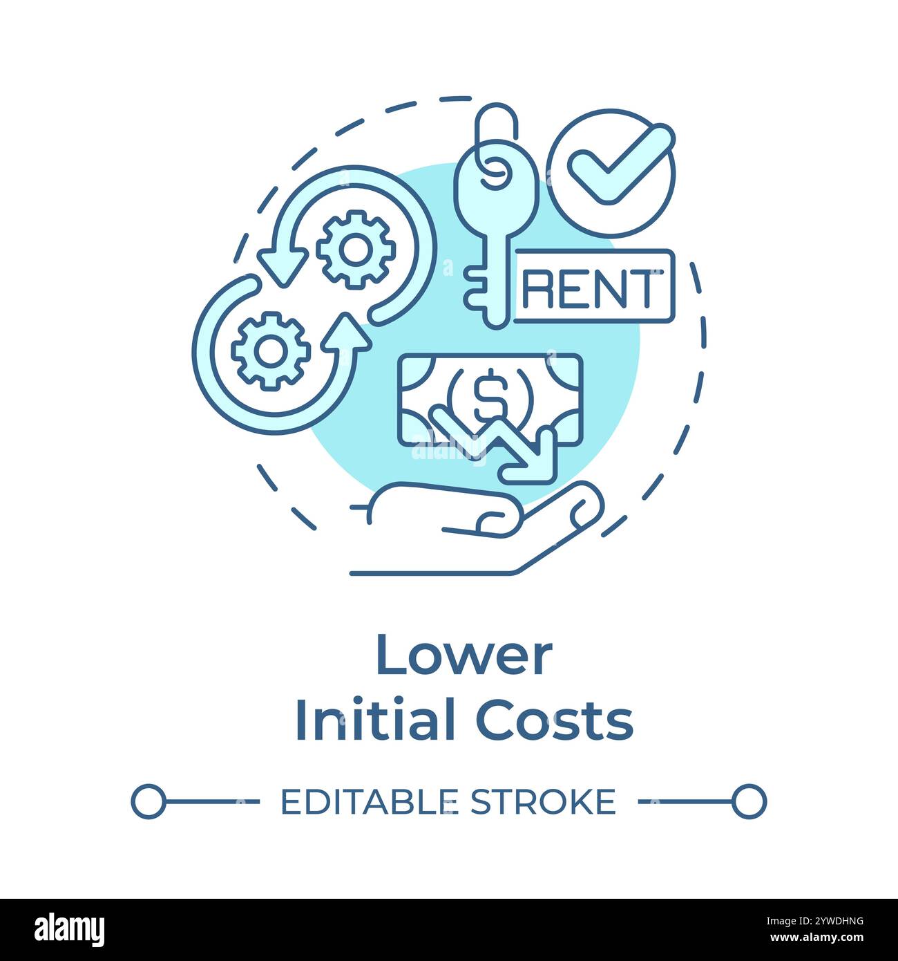 Lower initial costs light blue concept icon Stock Vector Image & Art ... Lower initial costs light blue concept icon Stock Vector Image & Art ...