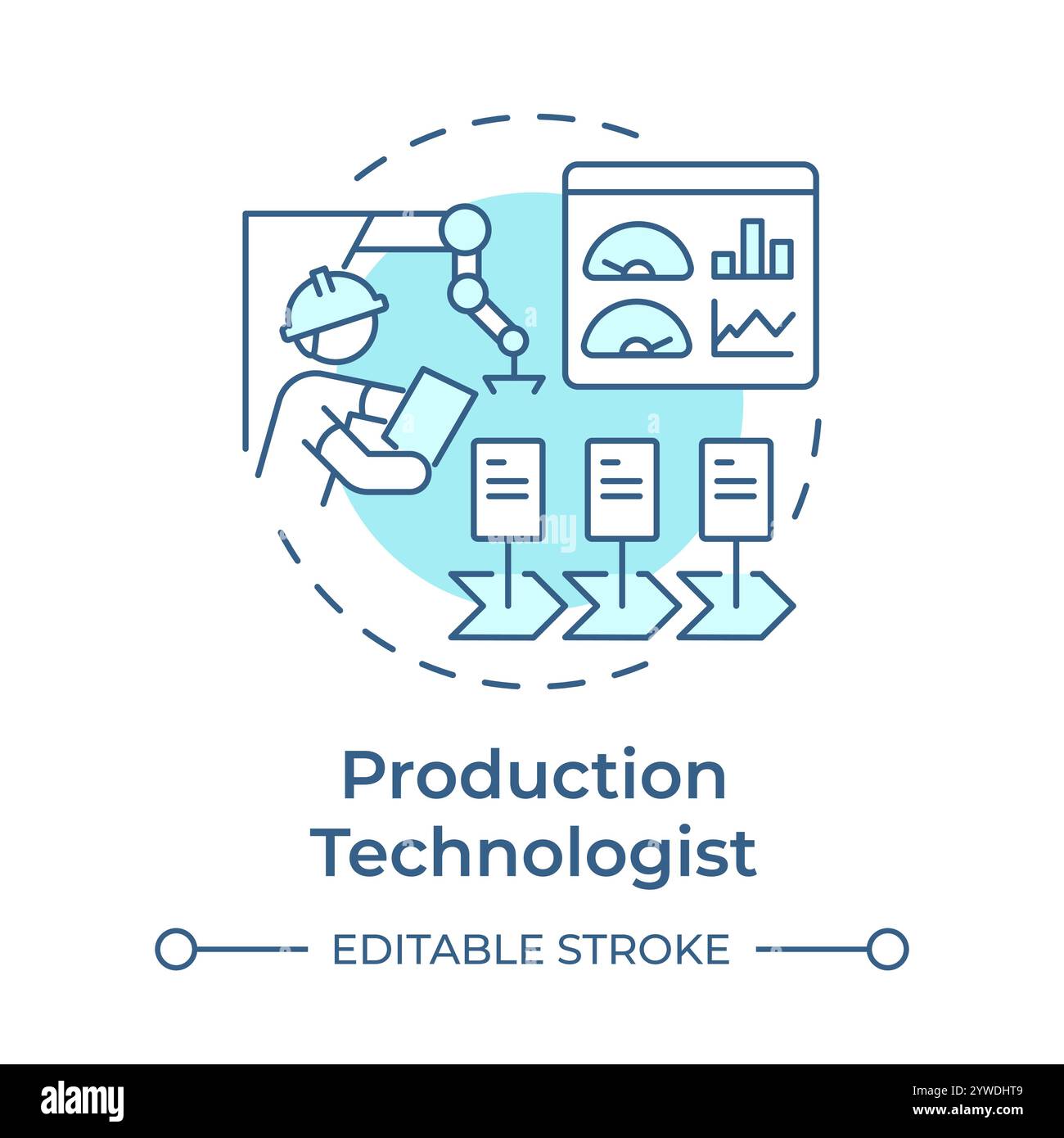 Production technologist light blue concept icon Stock Vector Image ... Production technologist light blue concept icon Stock Vector Image ...