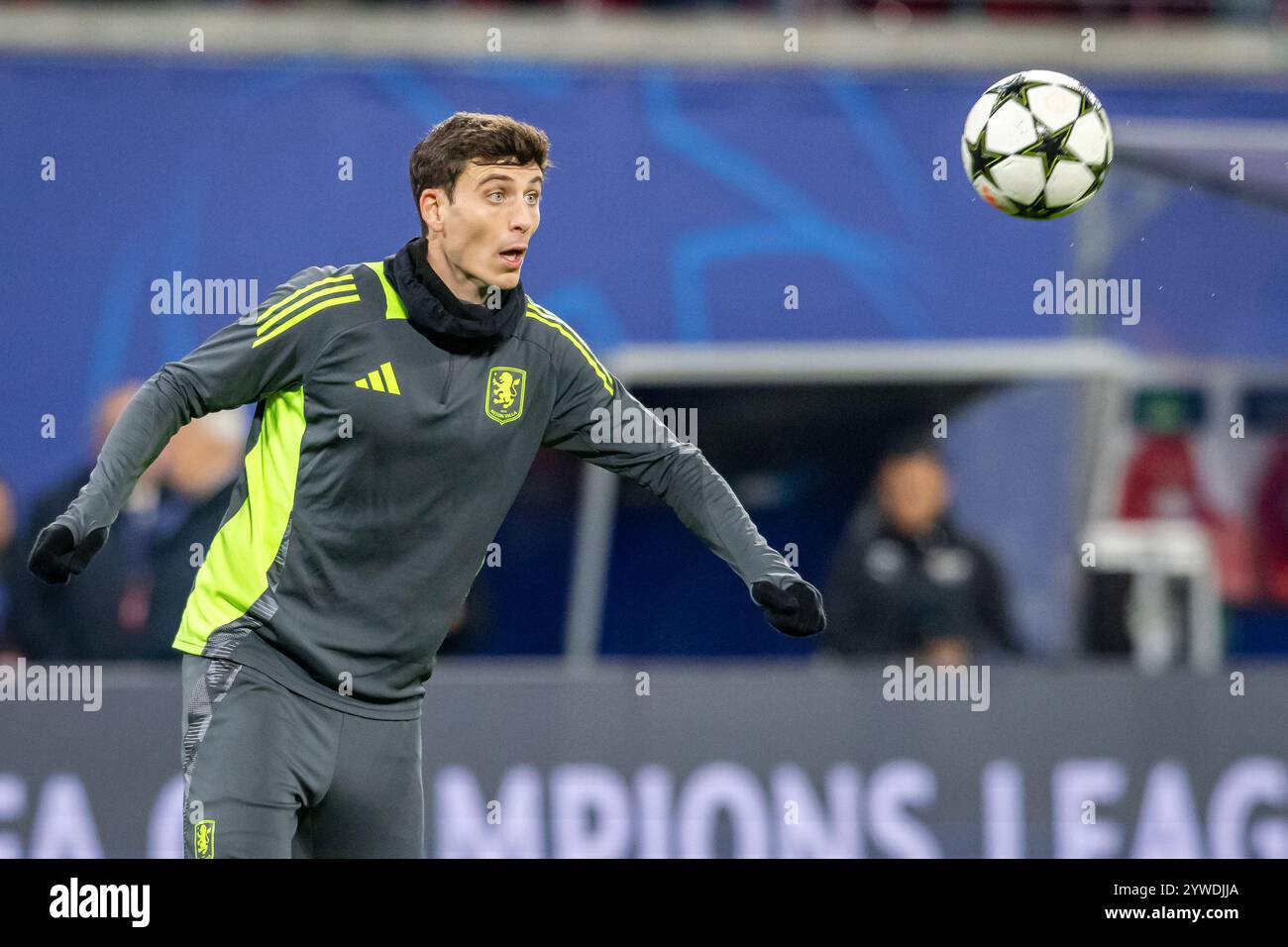 Leipzig, Germany. 10th, December 2024. Pau Torres of Aston Villa is ...