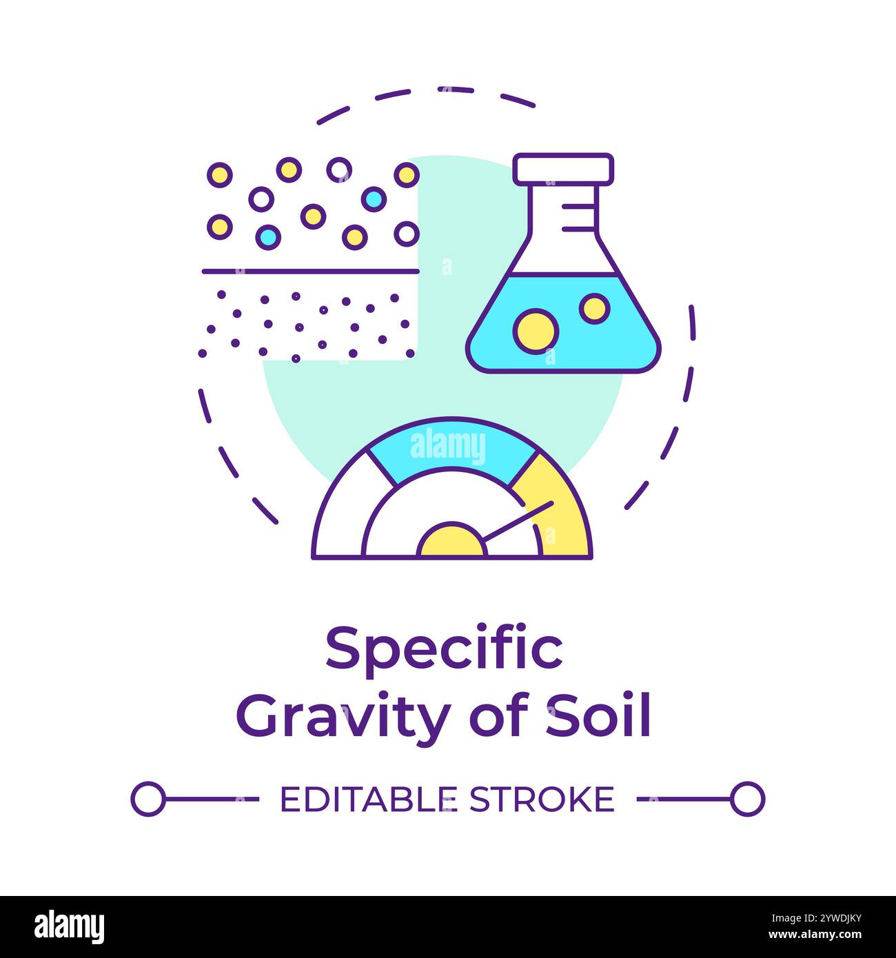 Specific gravity test multi color concept icon Stock Vector Image & Art ...