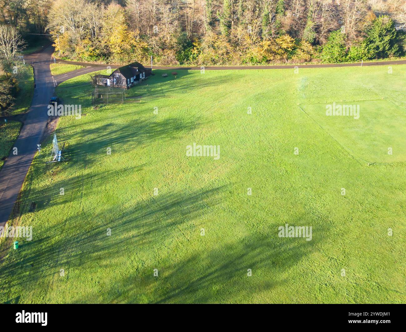 aerial view of the village green and cricket pitch in staplefield ...