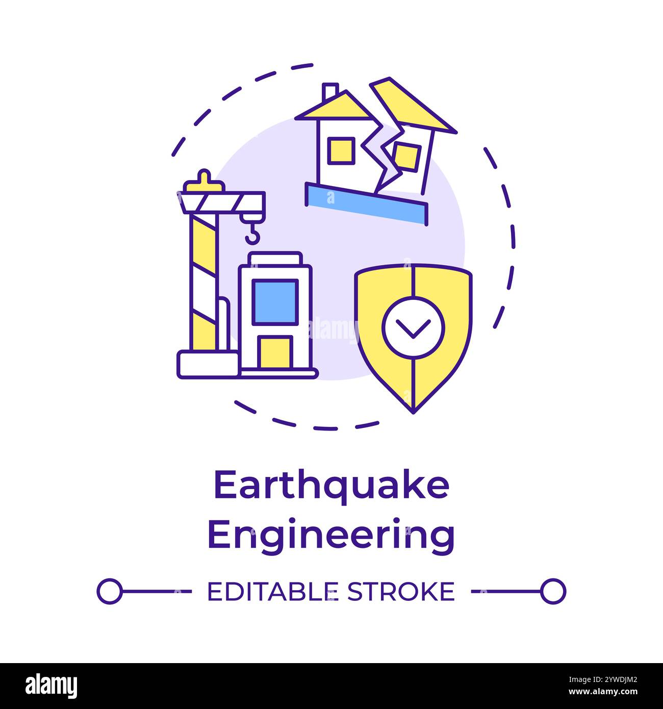 Earthquake engineering multi color concept icon Stock Vector Image ... Earthquake engineering multi color concept icon Stock Vector Image ...