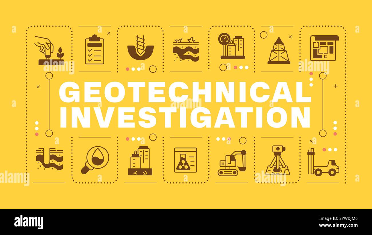 Geotechnical engineering brown word concept Stock Vector Image & Art ...